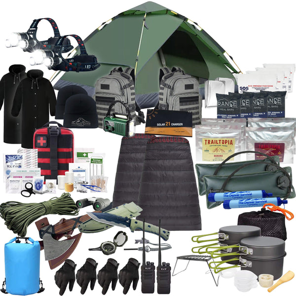 Premium 2 Person 10 Day Survival Backpack | Survival Bags with High Qu ...