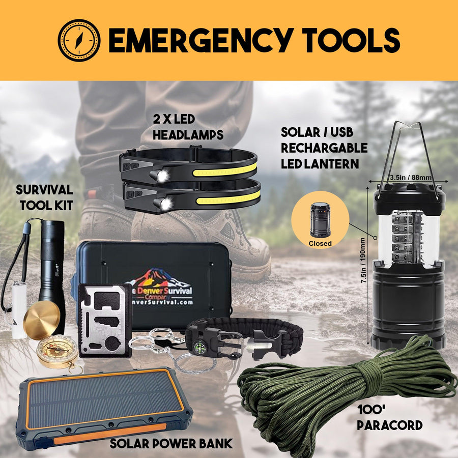 Ultimate 72 Hour Survival Backpack Kit - Bug Out Bag Survival Kit for 2 ...